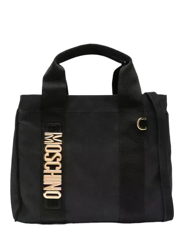Moschino Logo-plaque Tote Bag - Black