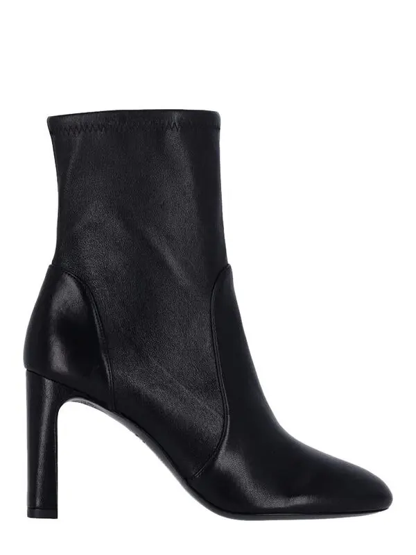 STUART WEITZMAN Leather Ankle Boots - Black