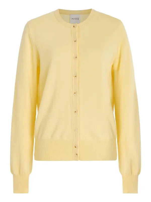 Posse Finn Wool Cardigan - Yellow