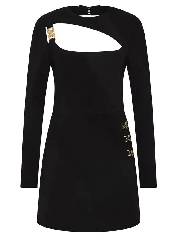 Rebecca Vallance Cut-out Buckled Mini Dress - Black