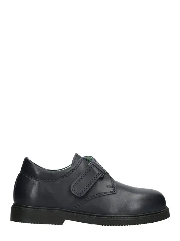 PAPOUELLI Leather Fergus Shoes - Navy