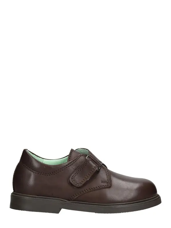 PAPOUELLI Leather Fergus Shoes - Brown