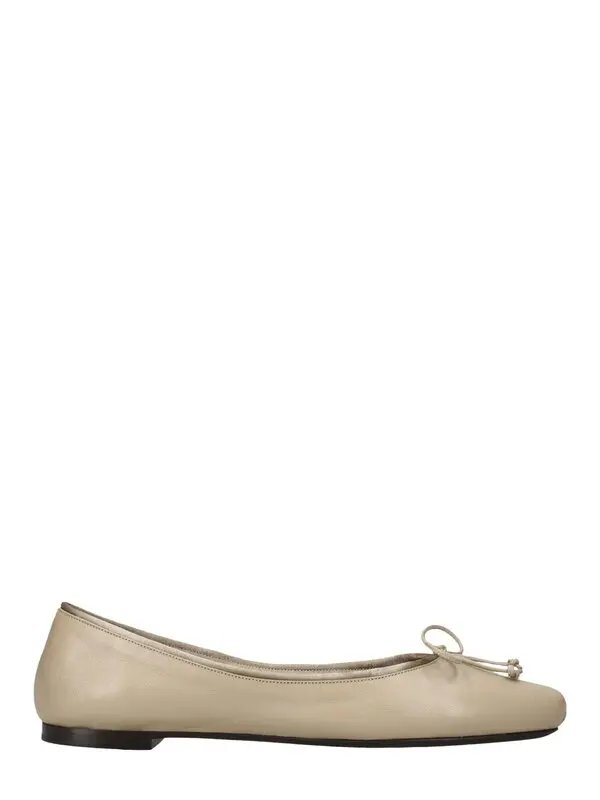 Khaite Leather Ballet Flats - Nude