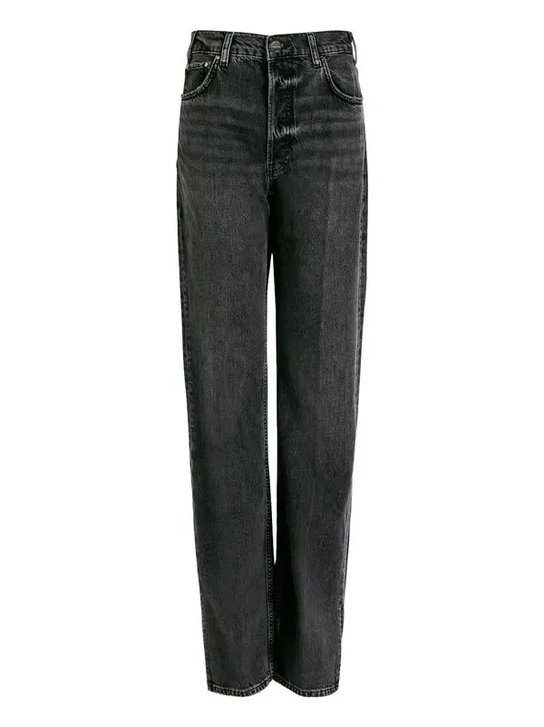 ANINE BING Roy Straight-leg Jeans - Black