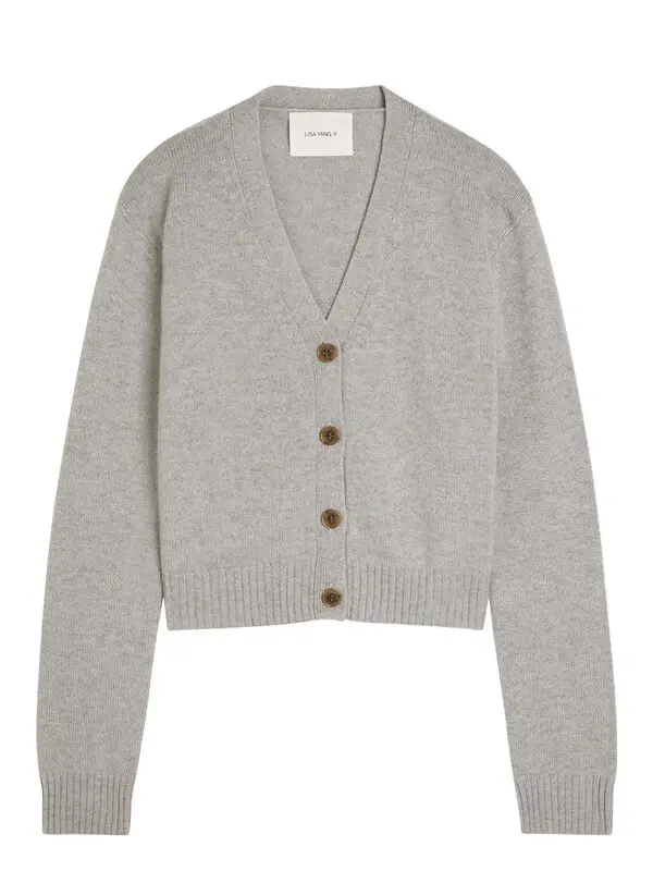 LISA YANG Marion Cashmere Cardigan - Grey