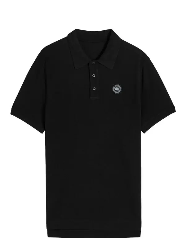 Canada Goose Beckley Logo Piqué Cotton Polo Shirt - Black