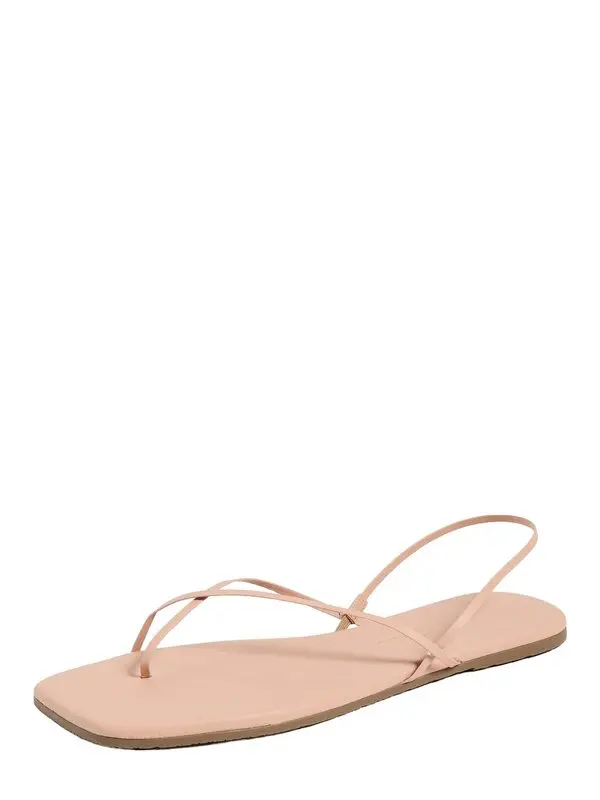 Tkees Square Toe Millie Sandals - Nude Beach
