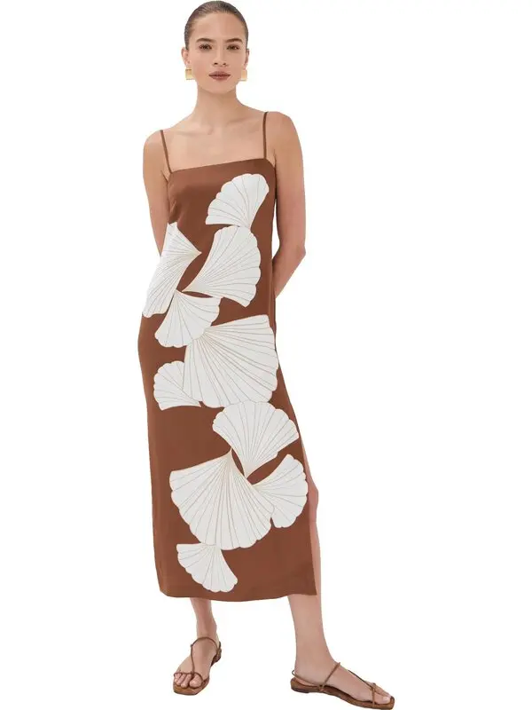 Veronica Beard Petra Maxi Dress - Whisky Multi