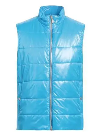 Eleventy Sleeveless Puffer Vest - Azure