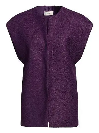 VICOLO Bouclé Vest - Purple