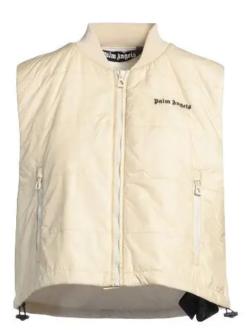 Palm Angels Sleeveless Padded Shell Vest - Beige
