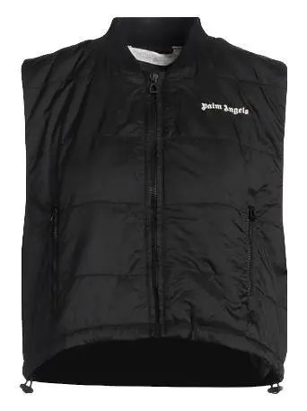 Palm Angels Sleeveless Padded Shell Vest - Black