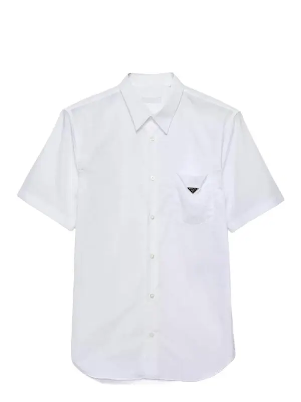 Prada Patch-pocket Short-sleeve Shirt - White