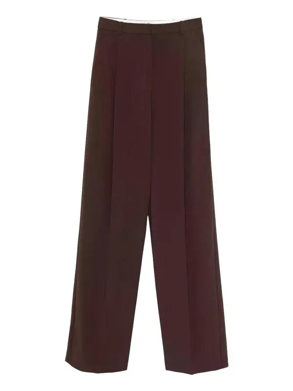 Elisabetta Franchi Pleated Trousers - Brown