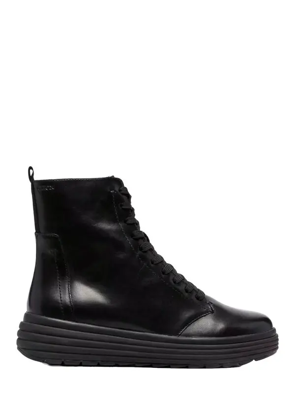 Geox Phaolae Combat Boots - Black