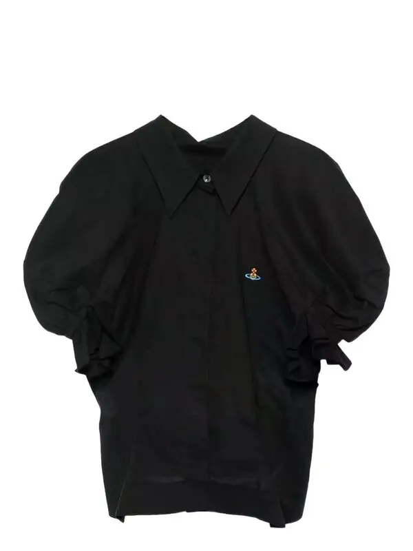 VIVIENNE WESTWOOD Puff-sleeve Button Shirt - Black