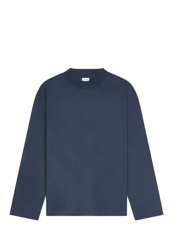 Dries Van Noten Cotton Long Sleeve T-shirt - Blue