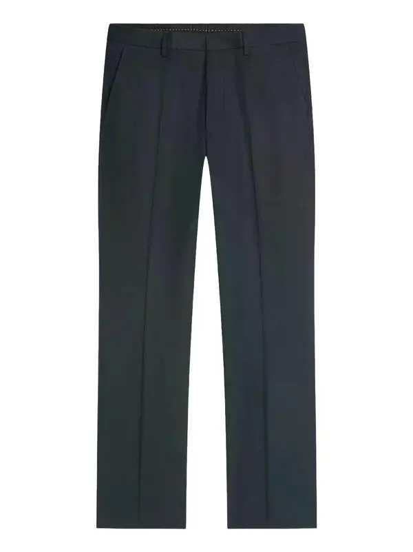 Dries Van Noten Cotton-blend Straight-leg Trousers - Black