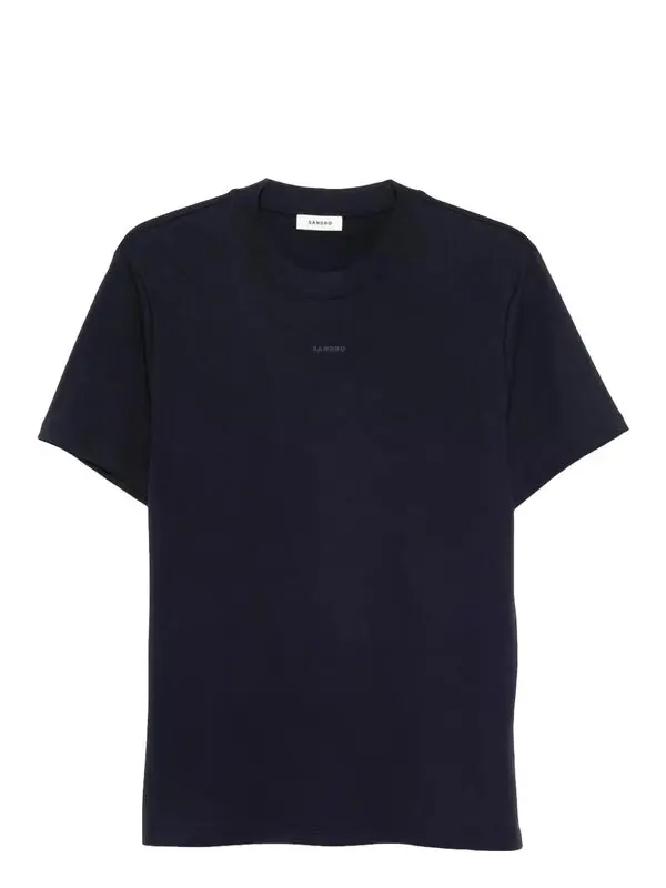 Sandro Cotton T-shirt - Blue