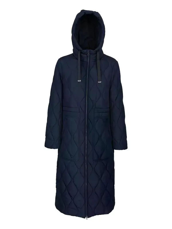 Geox Padded Hooded Coat - Blue