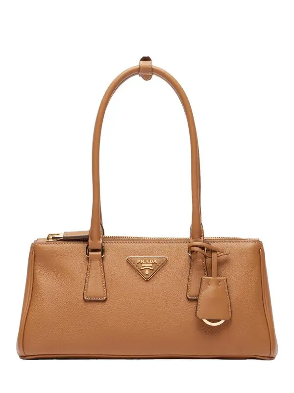 Prada Galleria Medium Leather Tote Bag - Brown