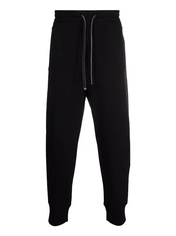 Emporio Armani Cotton Blend Sweatpants - Black