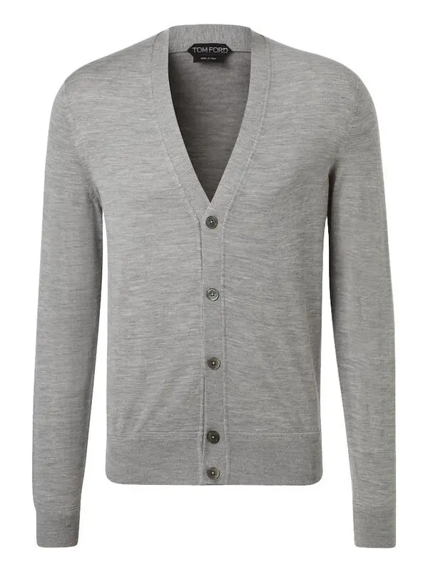 TOM FORD Wool Cardigan - Grey