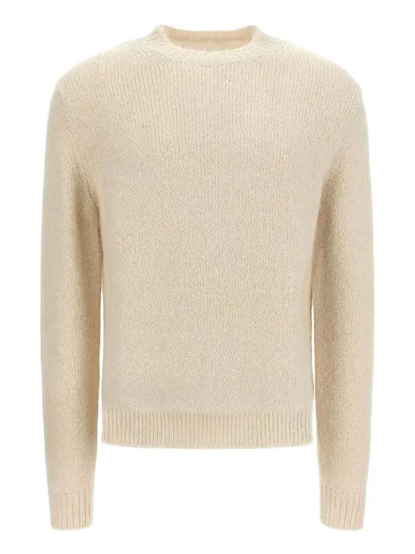JIL SANDER Knit Crewneck In Wool - White