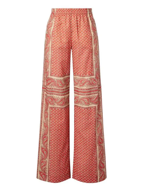 Valentino Garavani Printed Wide-leg Pants - Multicoloured