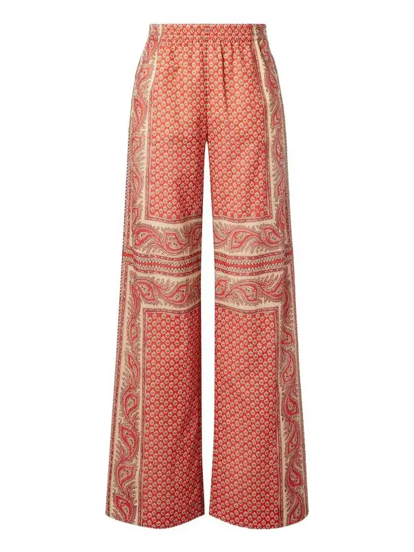 Valentino Garavani Printed Wide-leg Pants - Multicoloured