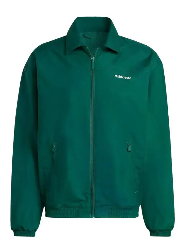 Adidas Logo-embroidered Track Jacket - Green