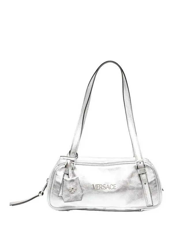 Versace Tag Shoulder Bag - Silver