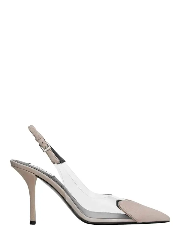 Alaïa Patent Leather Le Coeur Sandals 90 - Beige
