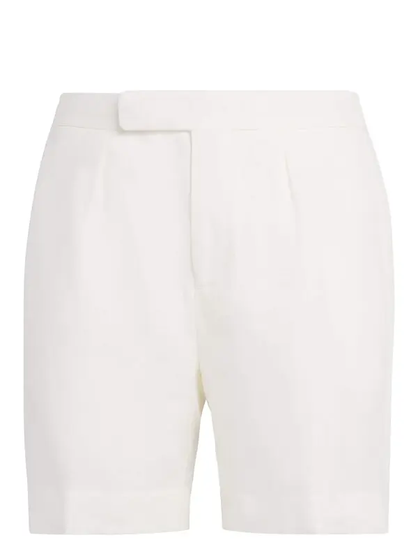 Ralph Lauren Davis Linen Shorts - Ivory