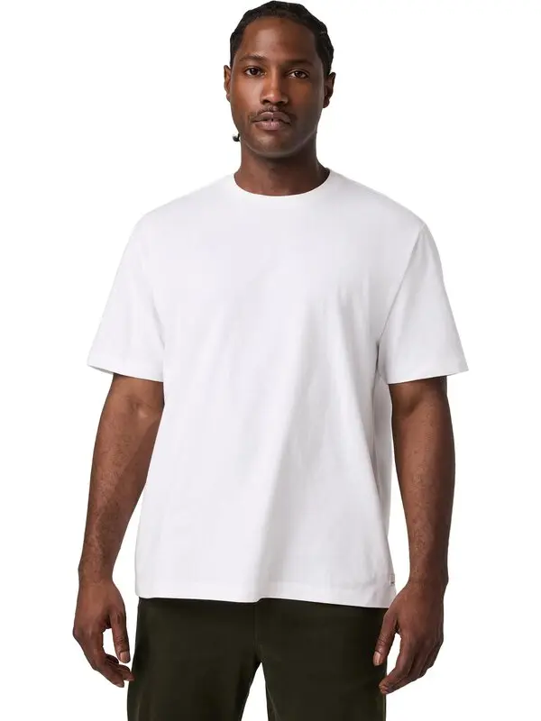 Vuori Short Sleeve Heavyweight Cotton T-shirt Relaxed Fit - White