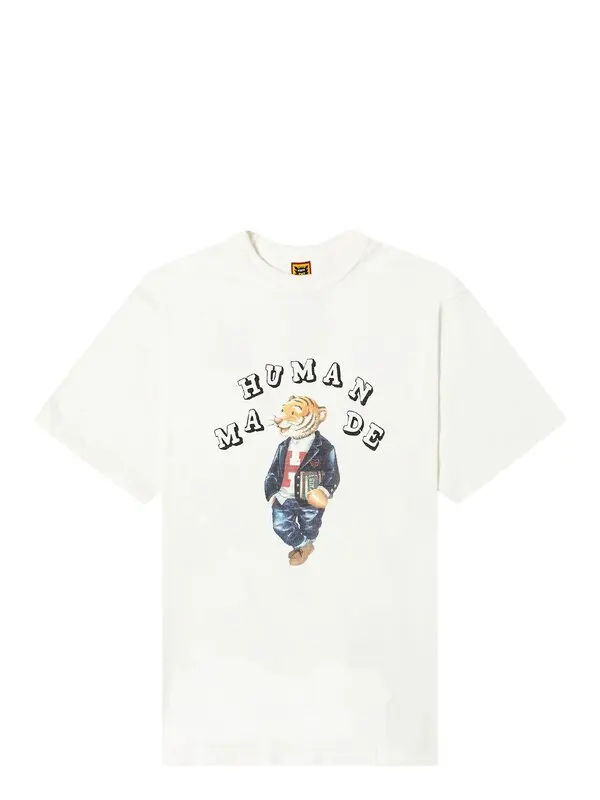HUMAN MADE Polo T-shirt With Graphic - White
