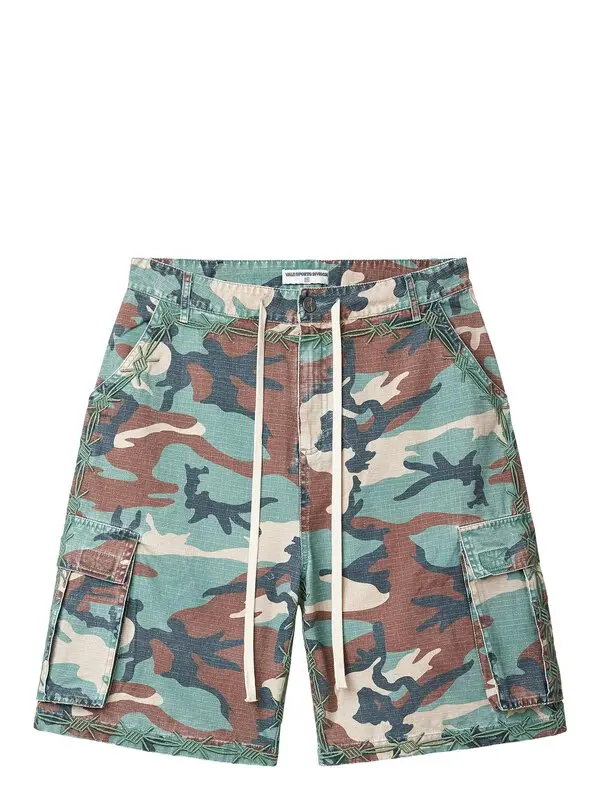VALE FOREVER Livewire Camo Jorts - Green