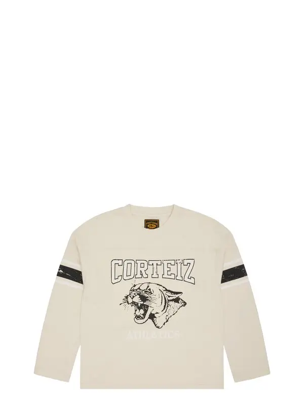 CORTEIZ Athletics Heavyweight Long-sleeve Top - Cream