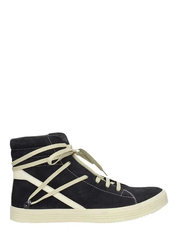 Rick Owens Geothrasher High Top Sneakers - Black