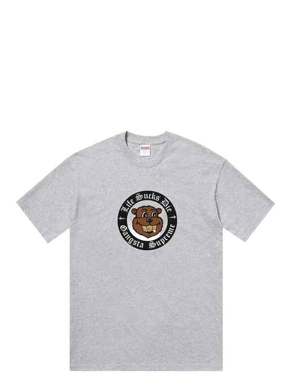 Supreme Life Sucks Die Tee - Grey