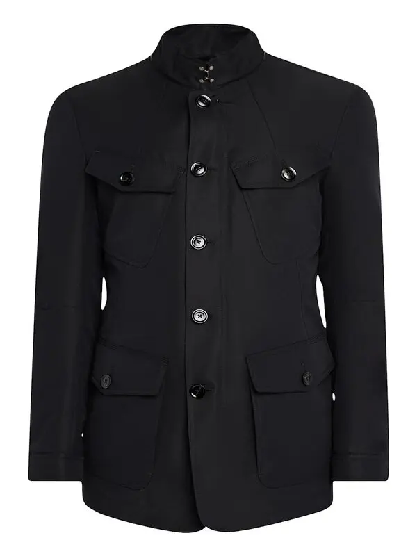 TOM FORD Compact Nylon Military Jacket - Black