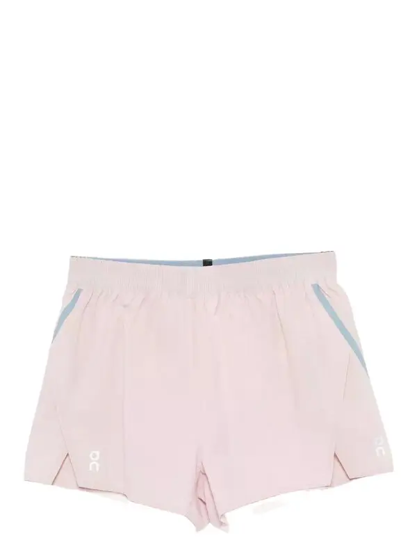 On Logo-print Shorts - Pink
