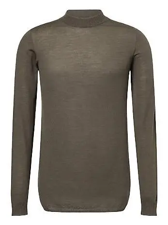 Rick Owens Level Crewneck Wool Jumper - Bosco