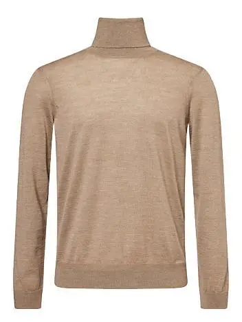Dunhill Regular-fit Rollneck Cashmere-knit Jumper - Mid Natural