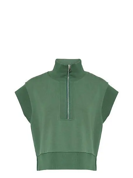 Varley Kelly Half-zip Vest - Cilantro