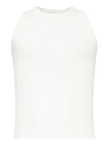 Bottega Veneta Stretch-cotton Sleeveless Top - Chalk