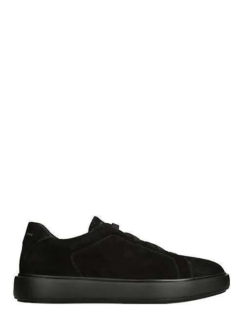 Officine Creative Slouch Suede Low-top Trainers - Black