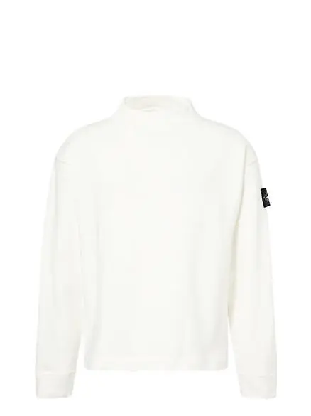 Stone Island Cotton Sweatshirt - Natural