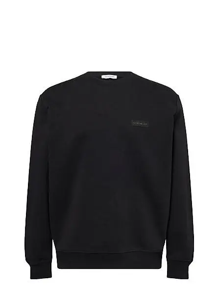 Givenchy Regular-fit Embroidered-patch Cotton-jersey Sweatshirt - Black