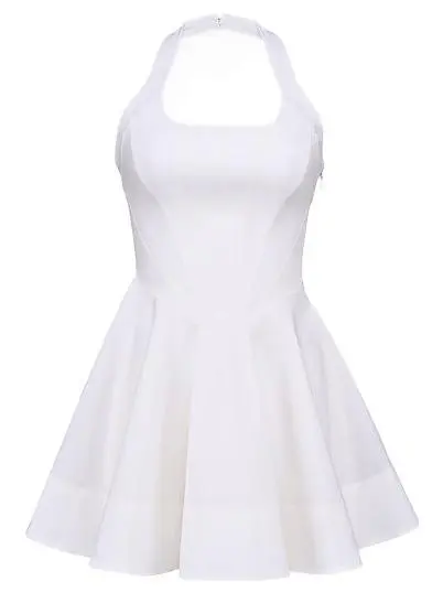 House Of Cb Sasha Halterneck Mini Dress - White